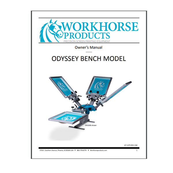 Manual Presses Owners Manuals – Workhorse Products Parts Store